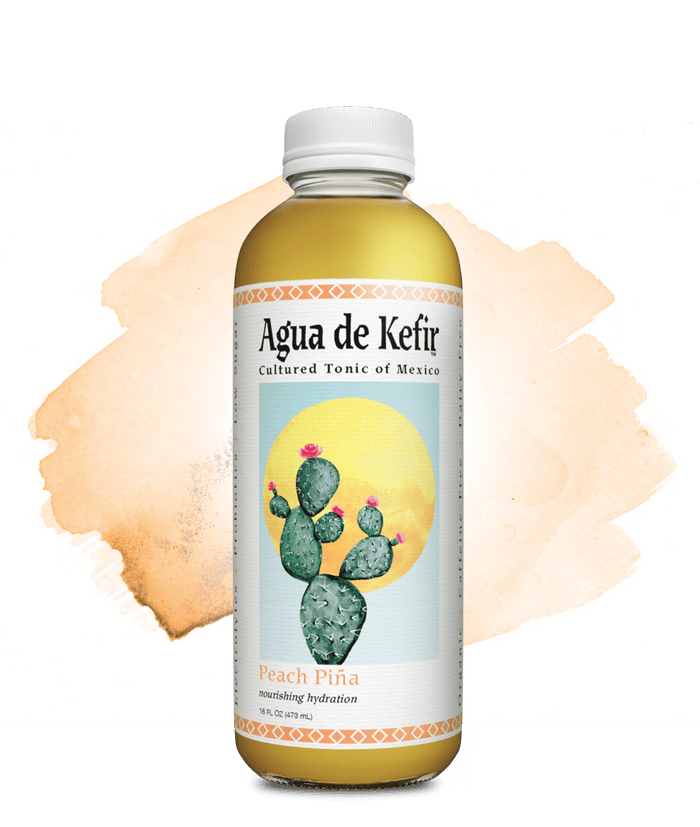 GT's Agua de Kefir, Peach Piña